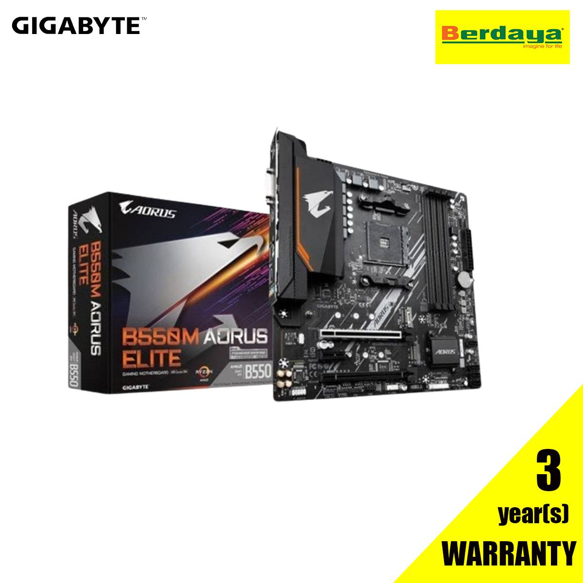 Gigabyte B550M Aorus Elite Gaming Motherboard | Berdaya